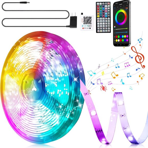 Other | Led Lights For Bedroom 10ft Rgb Music Sync Led Strip Lights ...